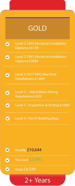 Gold Card Electrical Course Package - Learn Trade Skills